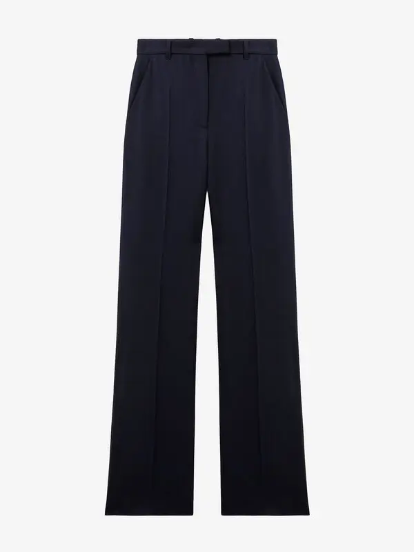 Alexander McQueen High-waisted Tailored Trousers - Indigo