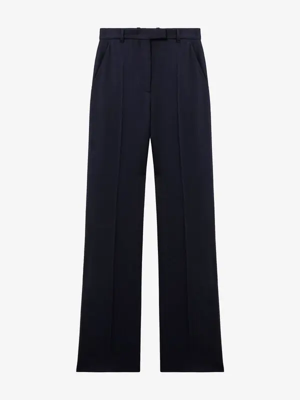 Alexander McQueen High-waisted Tailored Trousers - Indigo