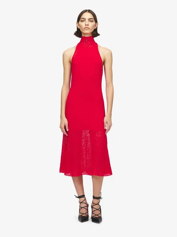 Alexander McQueen Spider Lace Midi Dress
