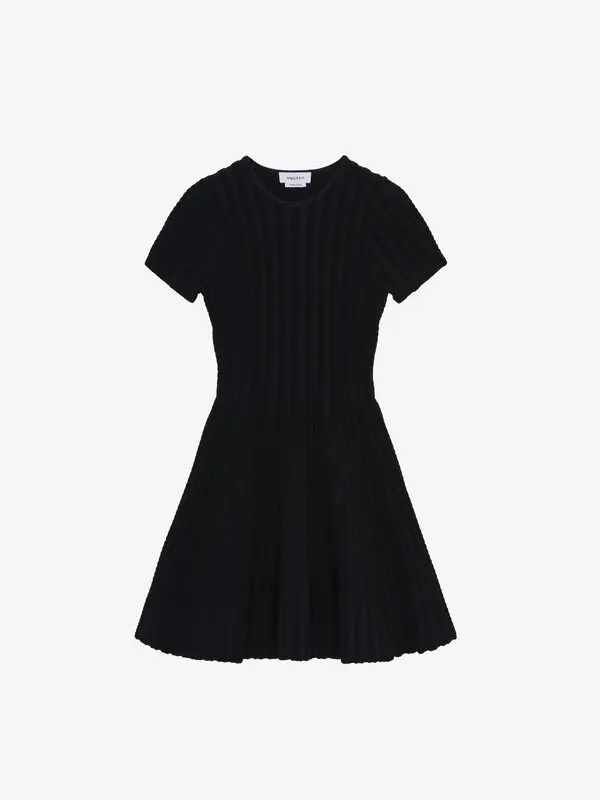Alexander McQueen Chenille Stripe Mini Dress