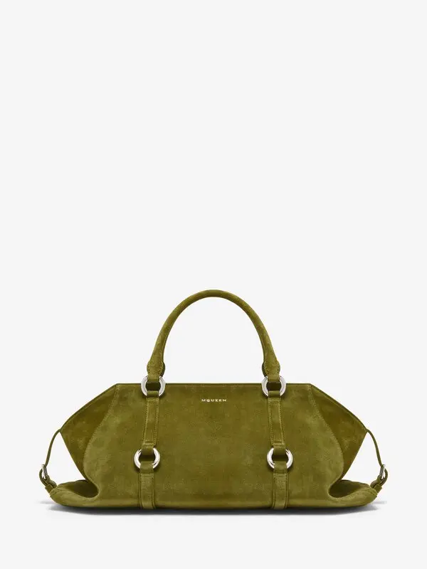 Alexander McQueen Farringdon Suede Bag - Green