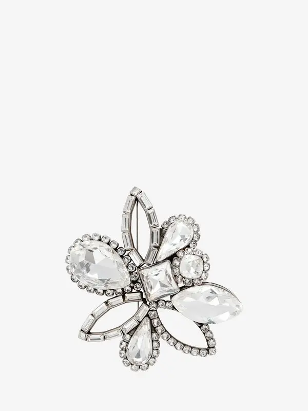 Alexander McQueen Chandelier Brooch - Antique Silver-finish