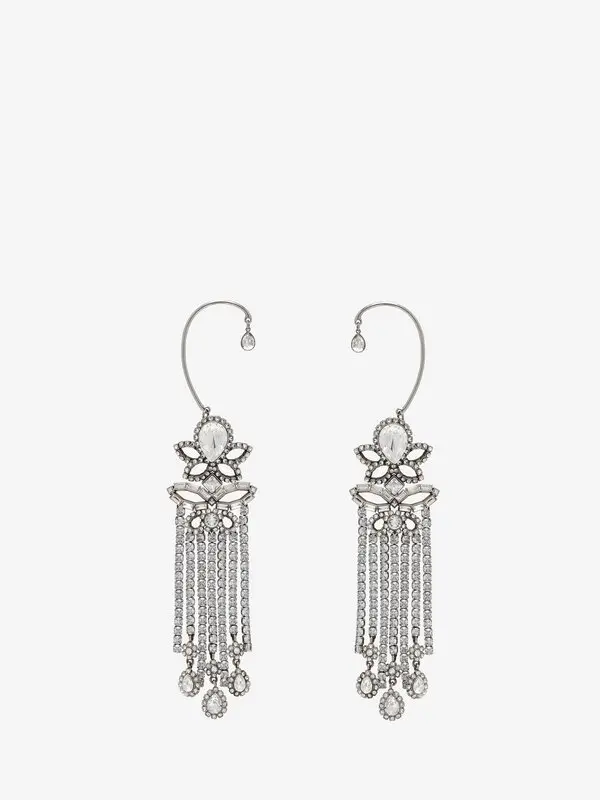 Alexander McQueen Chandelier Earrings - Antique Silver