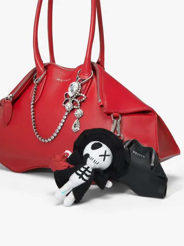Alexander McQueen Manta Charm - Black