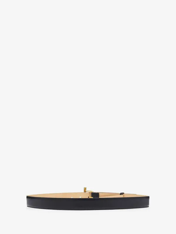 Alexander McQueen T-bar Hip Belt - Black/gold