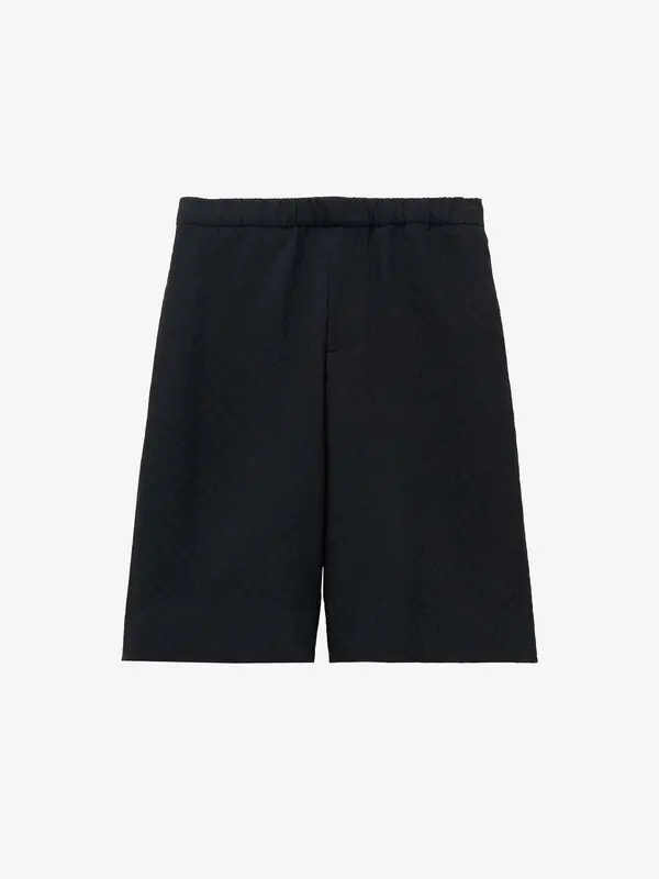 Alexander McQueen Skull Jacquard Shorts - Black
