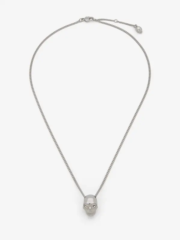Alexander McQueen Skull Chain Necklace - Palladium