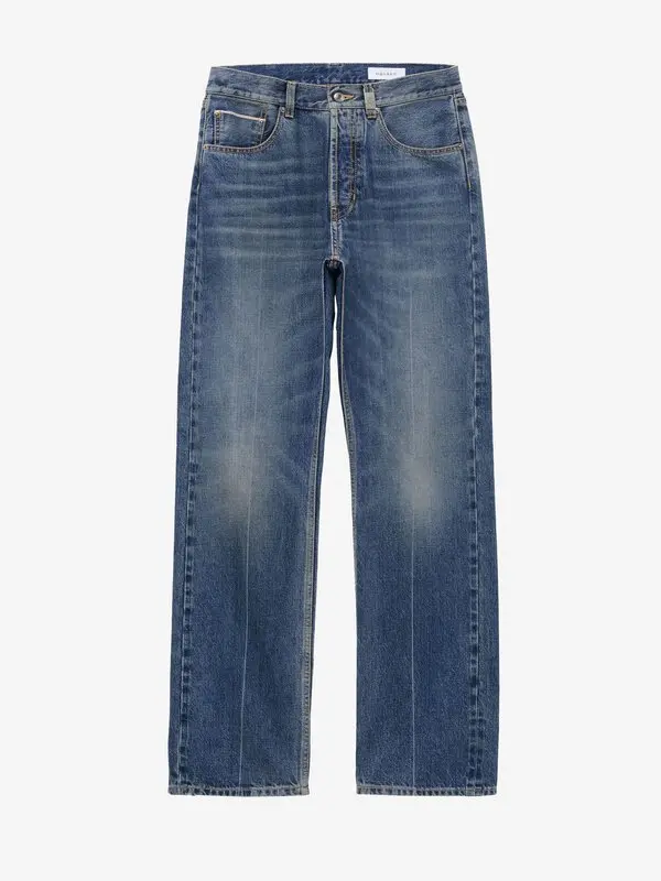 Alexander McQueen Straight Leg Jeans - Washed Blue