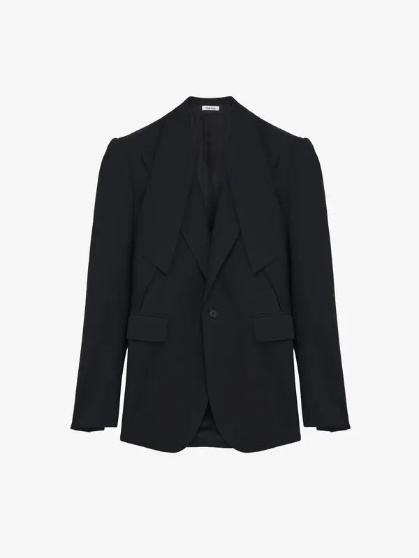 Alexander McQueen Reverse Lapel Single-breasted Jacket