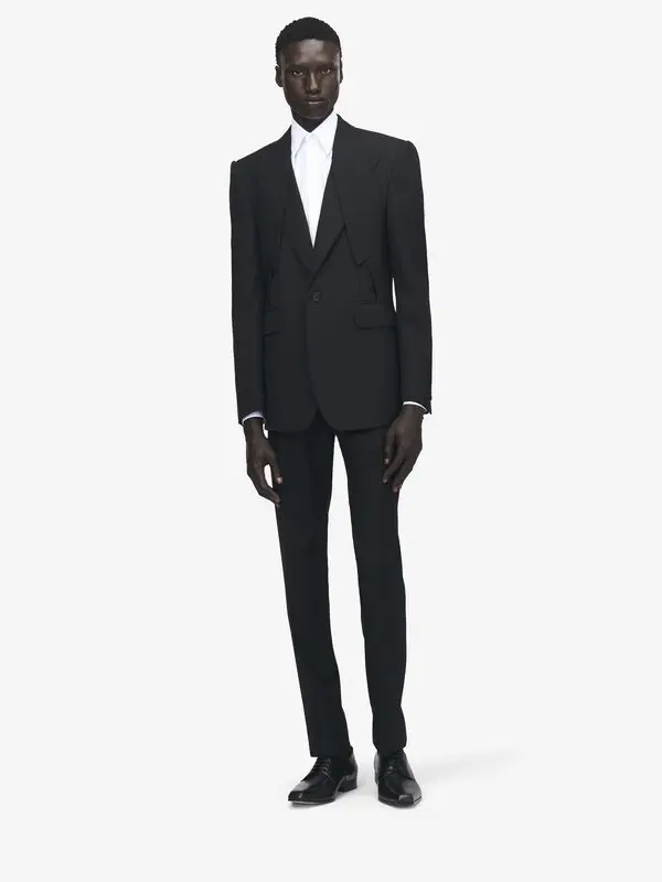 Alexander McQueen Reverse Lapel Single-breasted Jacket