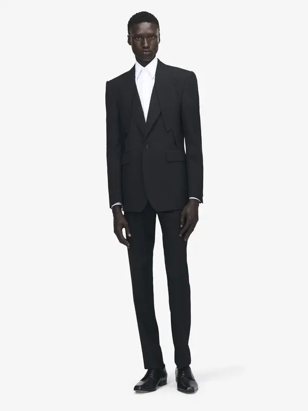 Alexander McQueen Reverse Lapel Single-breasted Jacket