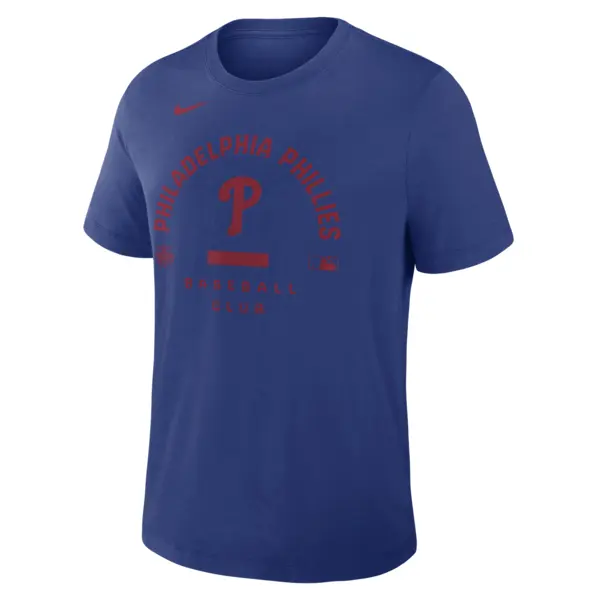 Nike Philadelphia Phillies Authentic Collection Early Work Dri-fit Mlb T-shirt - Blue
