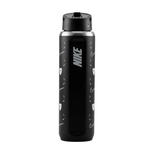 Nike Recharge Stainless-steel Straw Bottle - Black