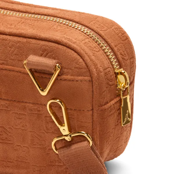 JORDAN Suede Monogram Camera Bag - Brown