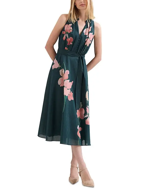 PHASE EIGHT Lucinda Button Front Floral Dress