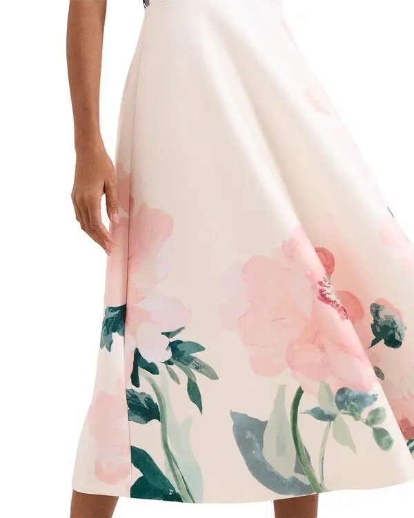 PHASE EIGHT Floral Printed Scuba Midi Dress
