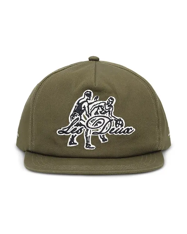 LES DEUX Logo Basketball Cap - Olive Night