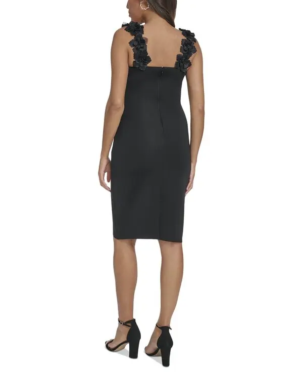 eliza j cocktail dress Eliza J Dress Womens 6 One Shoulder Cocktail Draped Beaded Party Evening  Black
