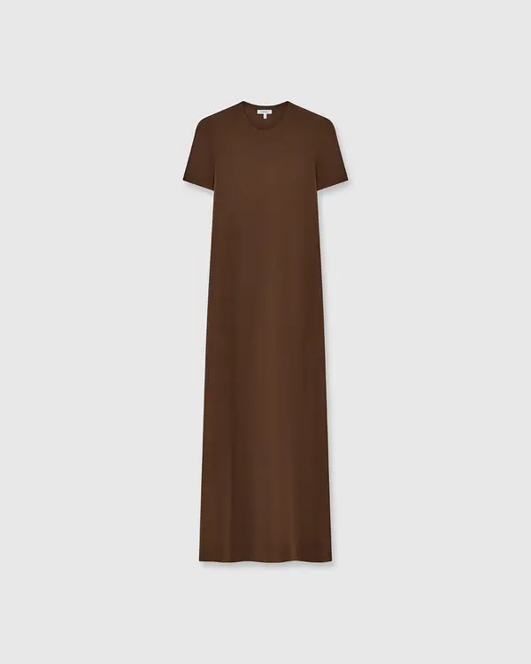 CASASOLA Georgia Compact Knit Dress - Brown