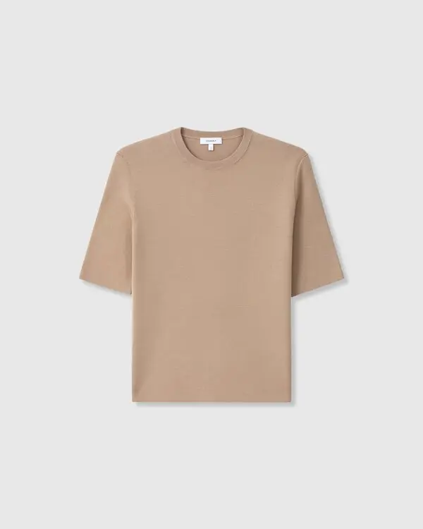 CASASOLA Eva Short-sleeve Top - Camel