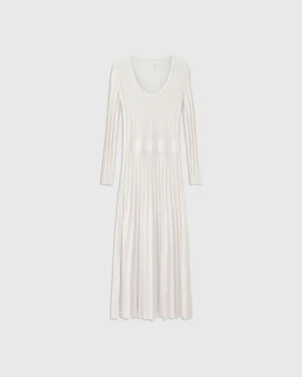 CASASOLA Mariacarla Pointelle Dress - Ivory