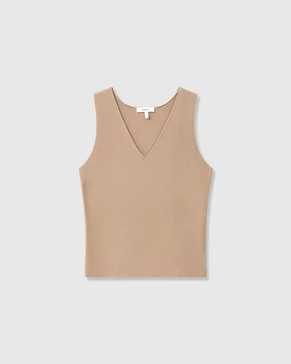 CASASOLA Evelina Silk Tank Top
