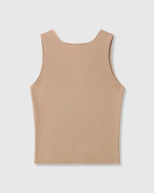 CASASOLA Evelina Silk Tank Top