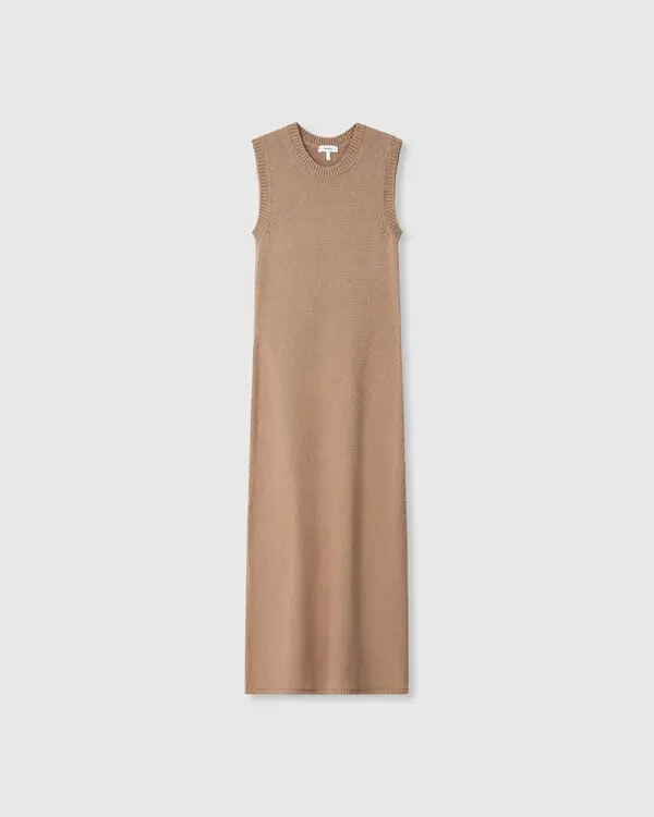 CASASOLA Violeta Midi Dress - Camel