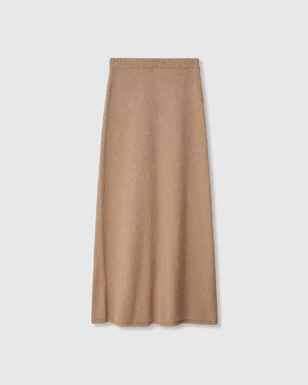 CASASOLA Martina Knit Skirt - Camel