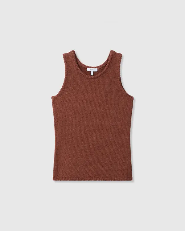 CASASOLA Carolina Tank Top - Brown