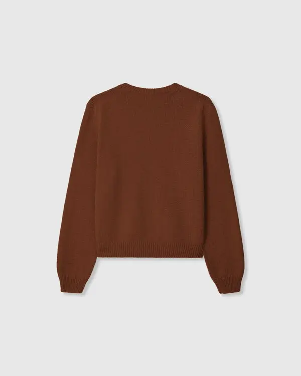 CASASOLA Nina Crewneck - Brown
