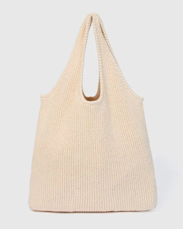 CASASOLA Costanza Knit Bag - Tapioca
