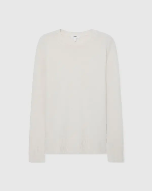 CASASOLA Maria Crewneck Cashmere Sweater - Tapioca