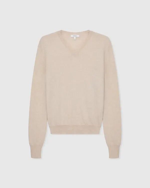 CASASOLA Giada V-neck Sweater - Sand