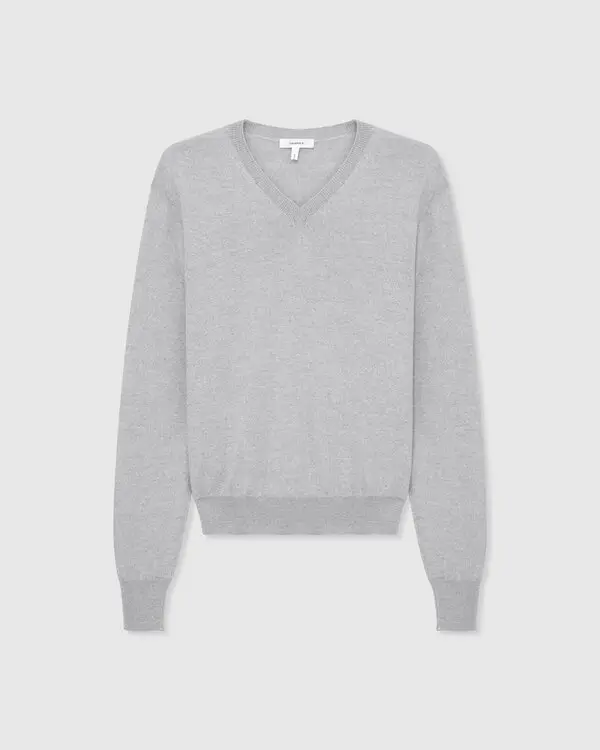 CASASOLA Giada V-neck Sweater - Grey