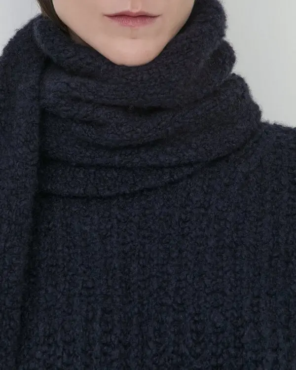CASASOLA Ciro W Scarf - Navy