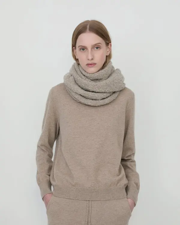 CASASOLA Ciro W Scarf - Stone