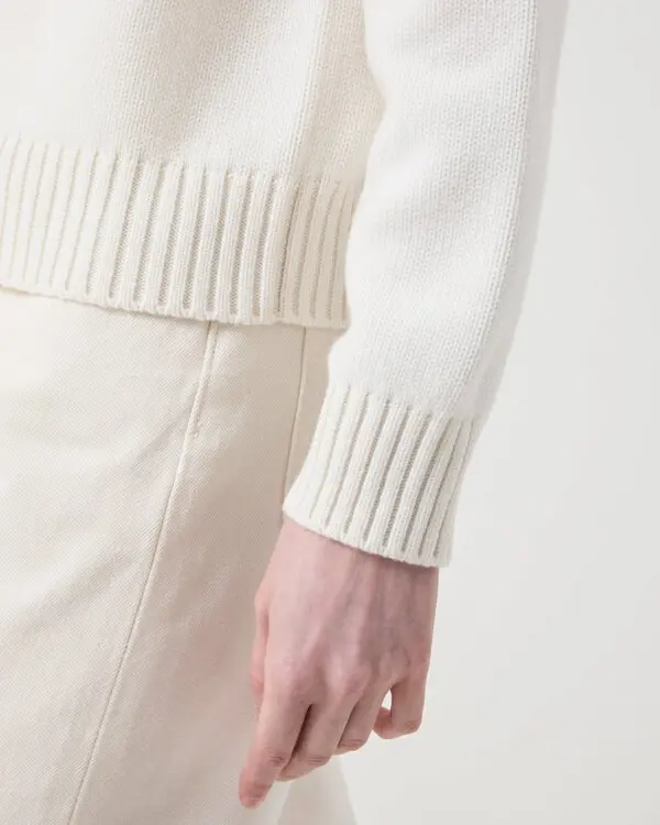CASASOLA Pina Four-ply Crewneck Sweater - Tapioca