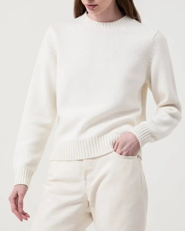 CASASOLA Pina Four-ply Crewneck Sweater - Tapioca
