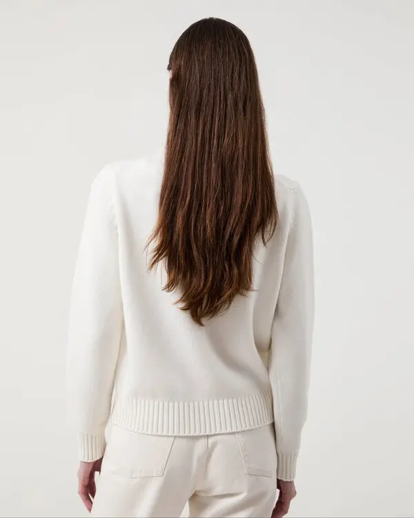 CASASOLA Pina Four-ply Crewneck Sweater - Tapioca