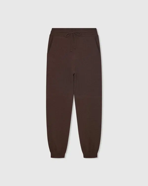 CASASOLA Fiore Cashmere Joggers - Espresso