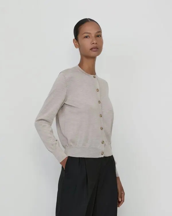 CASASOLA Madolina Cardigan - Sand