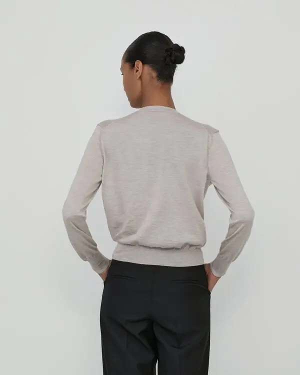 CASASOLA Madolina Cardigan - Sand