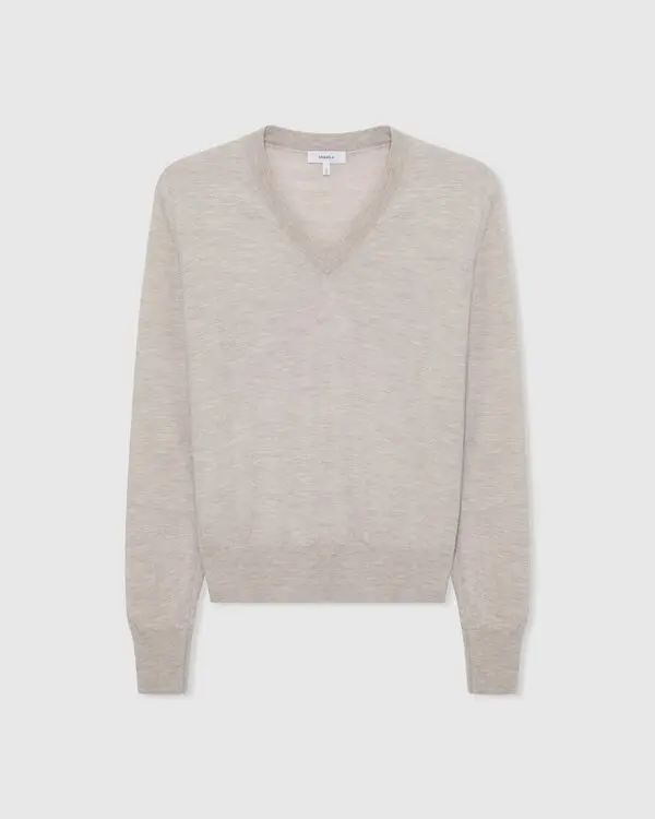CASASOLA Cosima V-neck Sweater - Sand