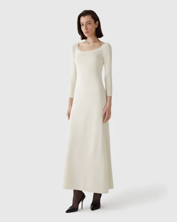CASASOLA Caterina Compact Dress - Ivory