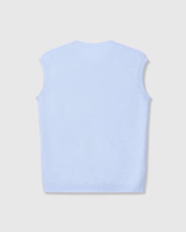 CASASOLA Milena Linen Top - Light Blue