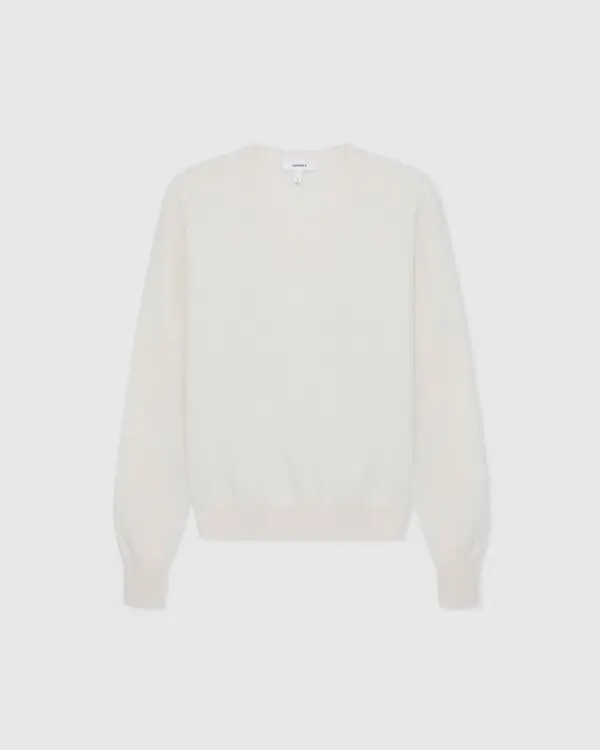 CASASOLA Tonina V-neck Pullover - Tapioca