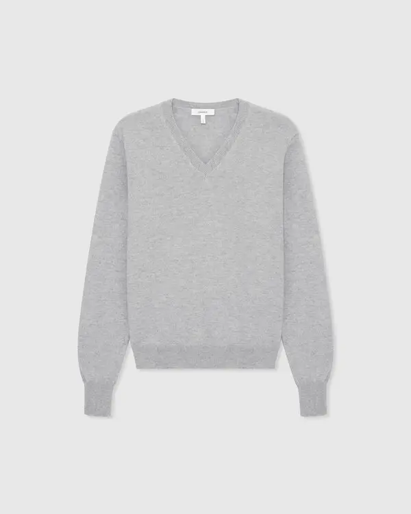 CASASOLA Tonina V-neck Sweater - Grey