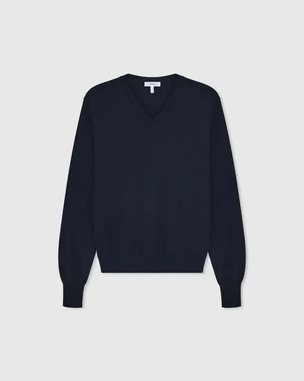 CASASOLA Tonina V-neck Sweater - Navy