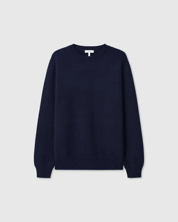 CASASOLA Pino Four-ply Crew - Navy
